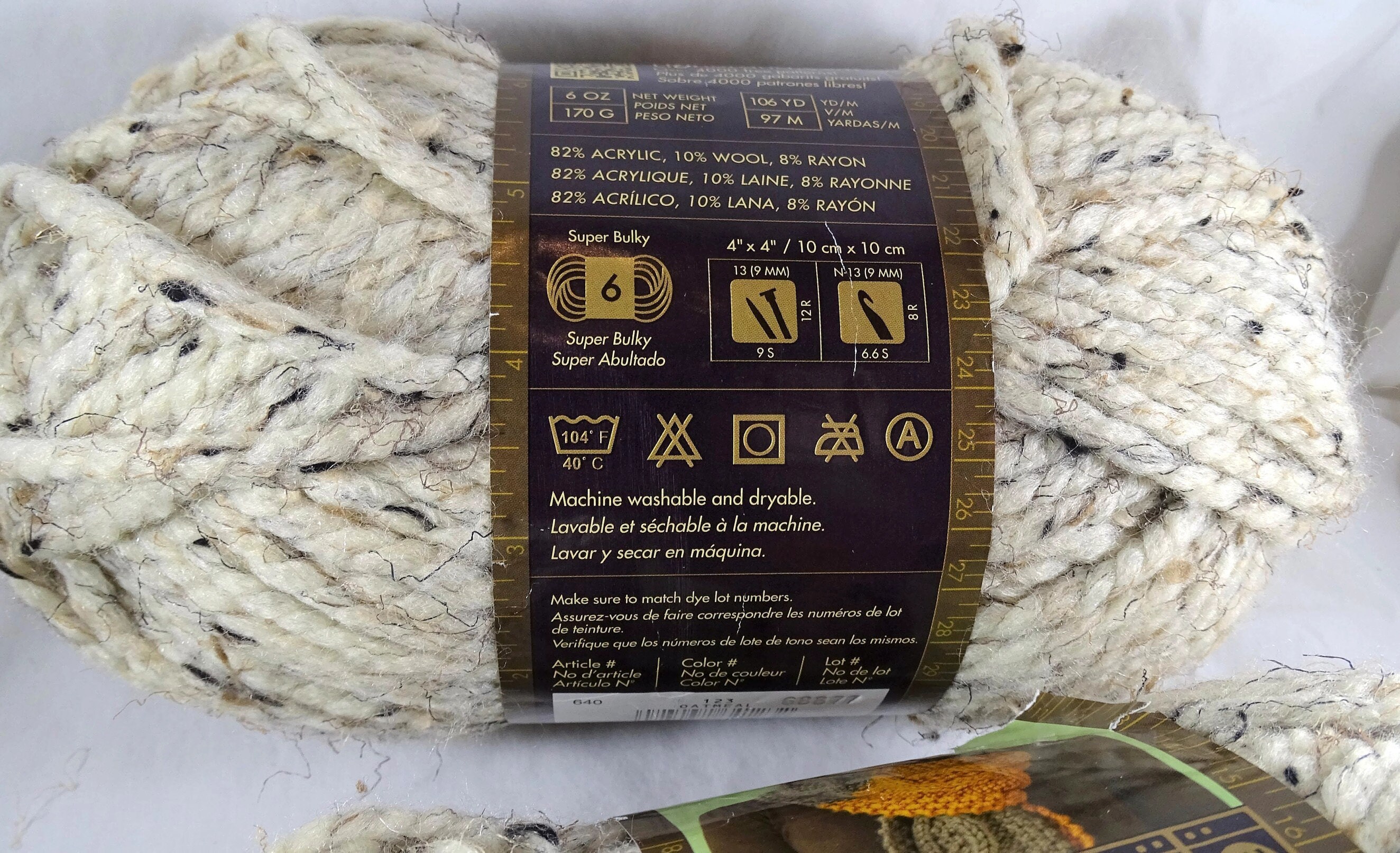 Lion Brand Yarn Wool Ease Oatmeal Lot 2 Skeins - Etsy