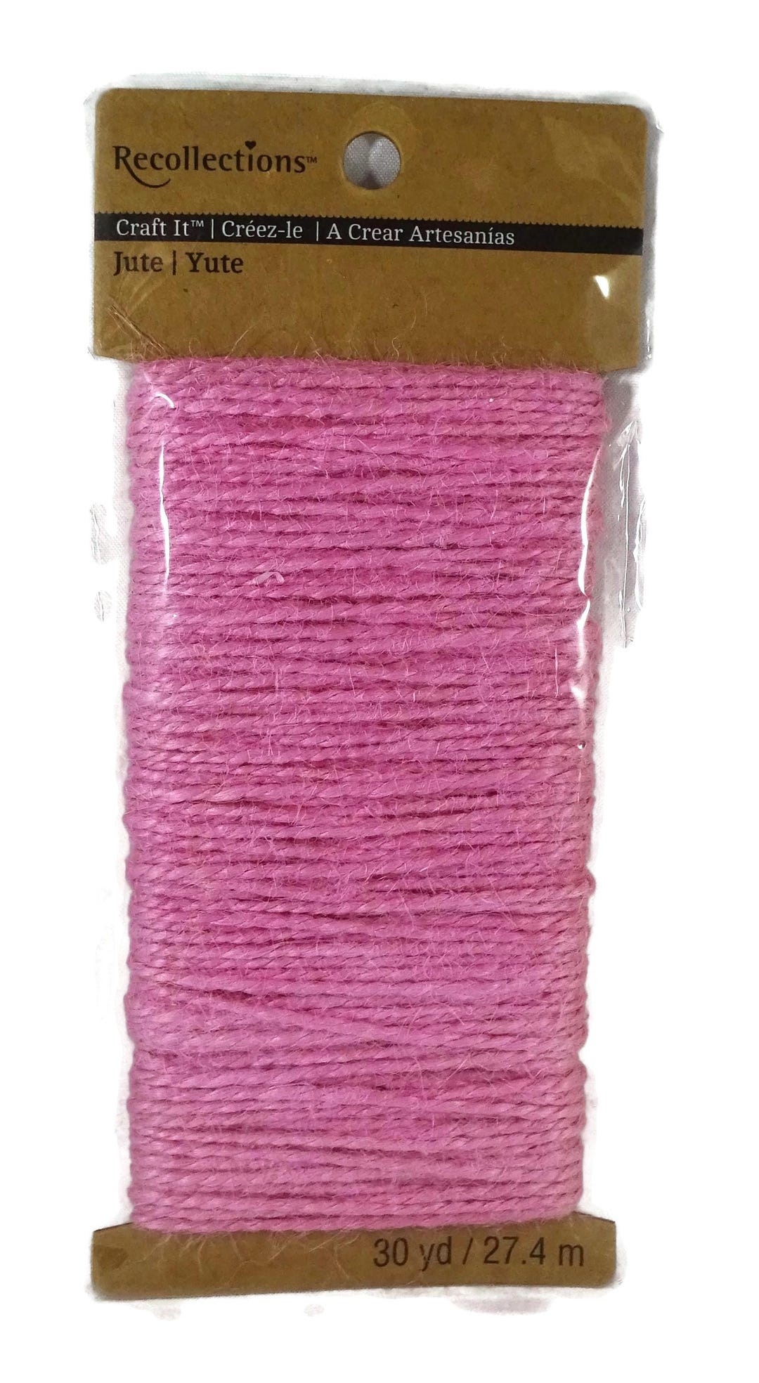 Recollections Jute Craft It Pink 30 Yards Crafting - Etsy