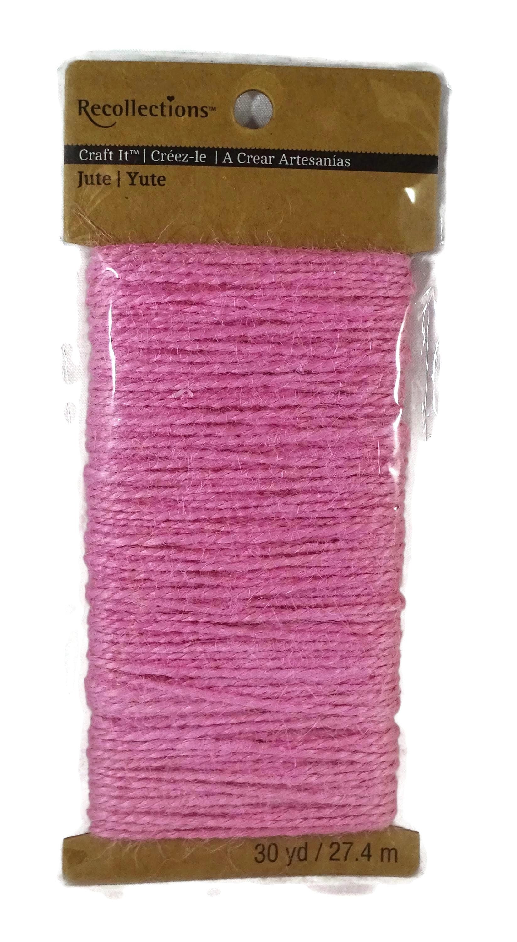 Pink Recollections Jute Craft It 30 Yards Crafting - Etsy