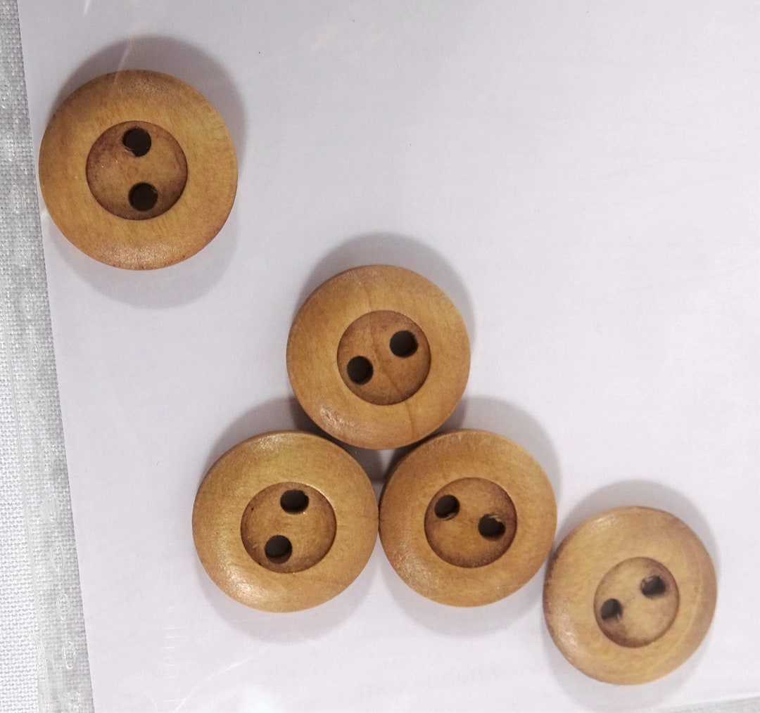 Hobbii Wooden Buttons 15 Mm Sewing Craft DIY - Etsy