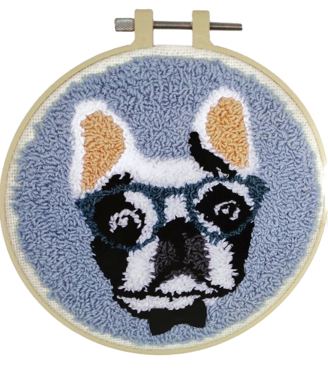 Loops and Threads Punch Needle Kit Dog With Glasses Craft DIY - Etsy