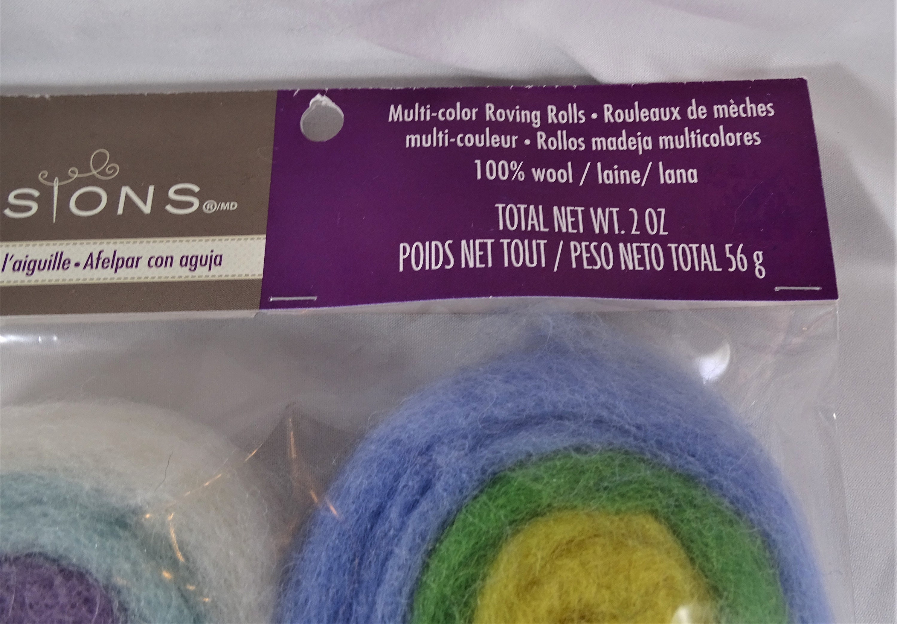 Dimensions Multi Color Roving Rolls Needle Felting 4 Rolls SEALED - Etsy