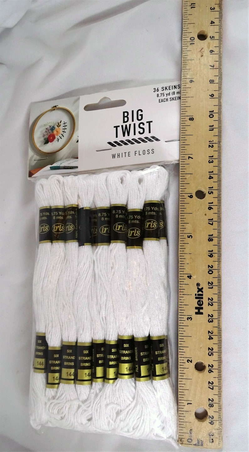 Big Twist White Floss 36 Skeins SEALED Needlecraft Needlework69 - Etsy