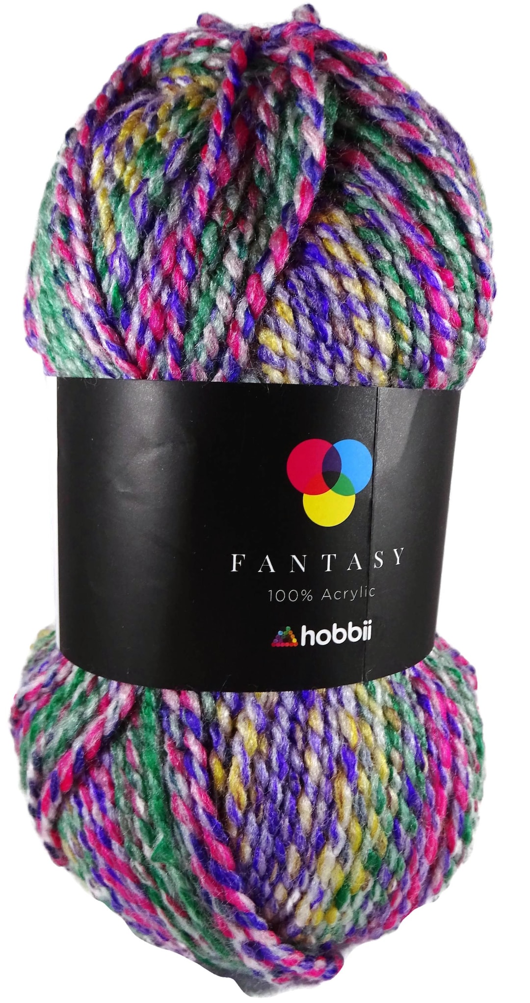 Hobbii Fantasy Yarn Kaleidoscope Bulky Knitting Crochet Craft - Etsy