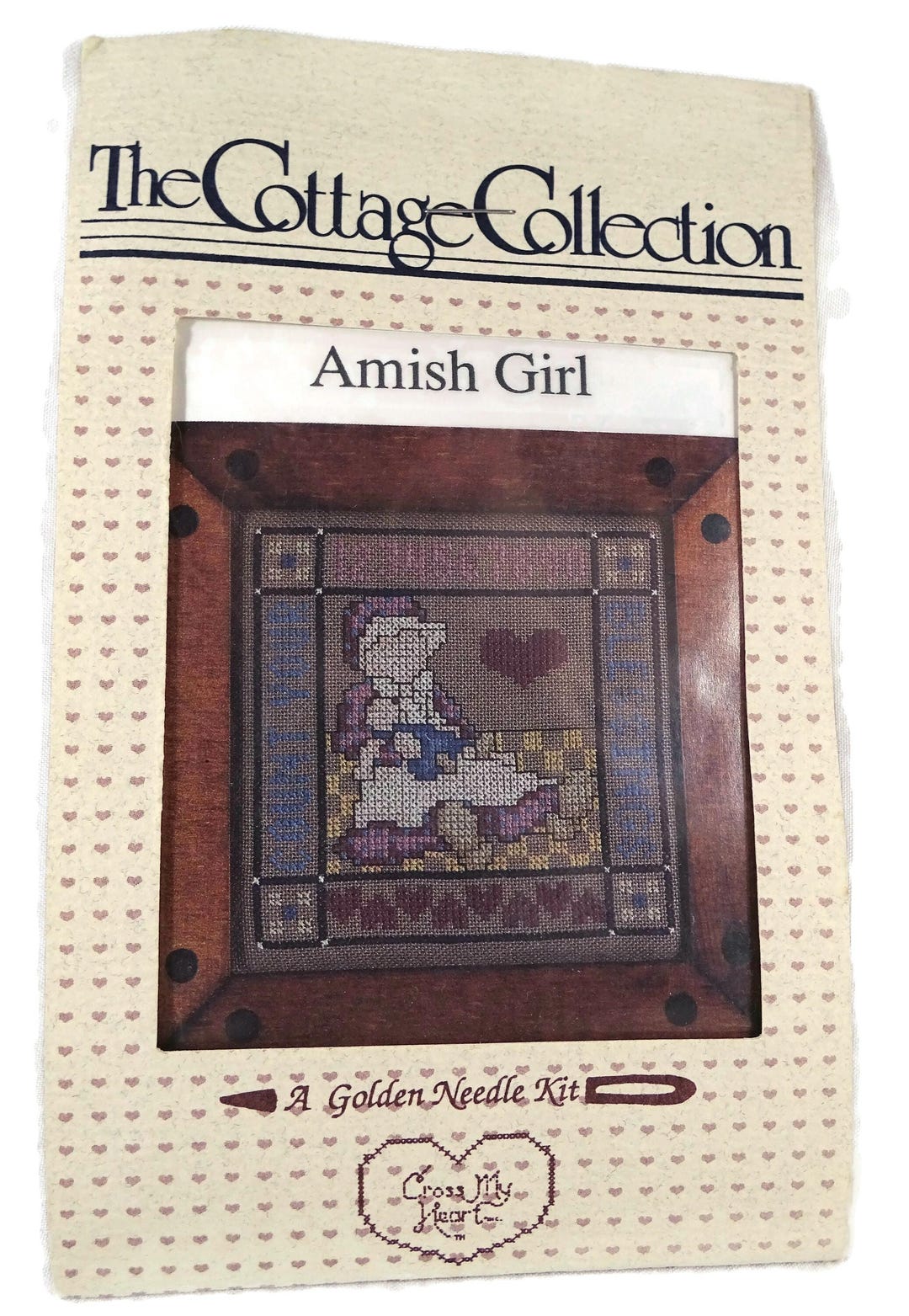 Amish Girl Counted Cross Stitch Cross My Heart the Cottage Collection ...