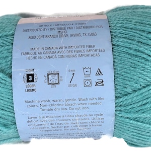 Loops & Threads Yarn Snuggly Wuggly Dark Turquoise Baby PARTIAL Destash ...