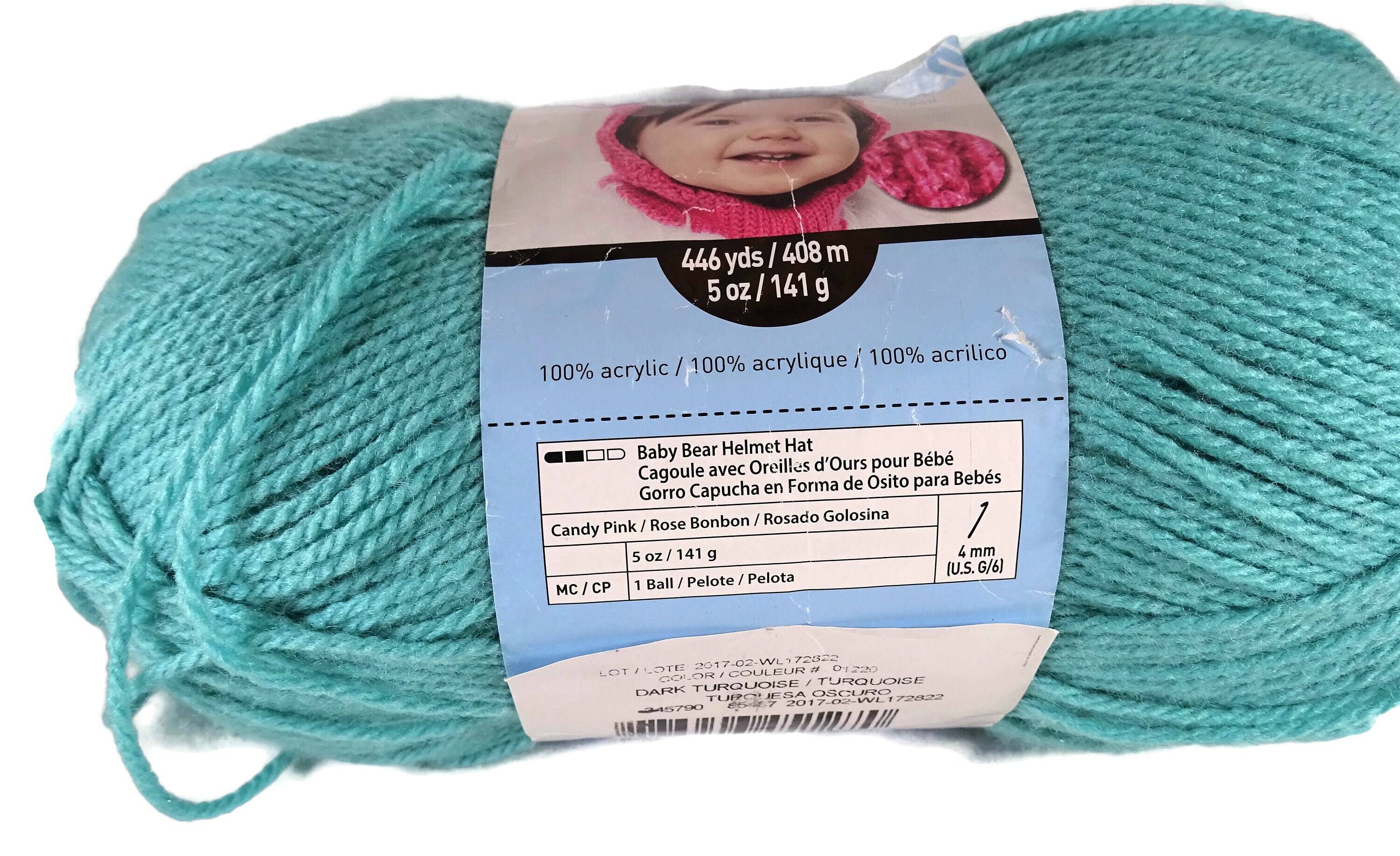 Loops & Threads Yarn Snuggly Wuggly Dark Turquoise Baby PARTIAL - Etsy