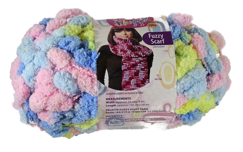 Pom Pom Yarn: Ice Pastel Fuzzy Fluff, Super Bulky - Etsy