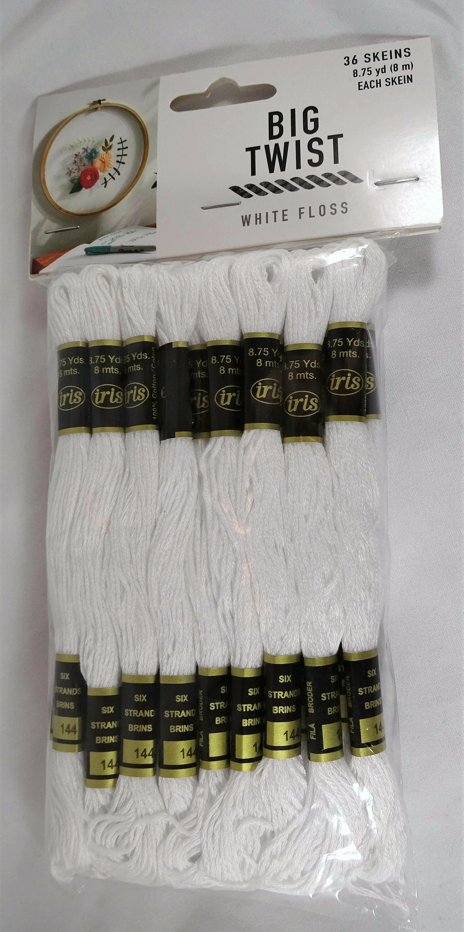 Big Twist White Floss 36 Skeins SEALED Needlecraft Needlework69 - Etsy