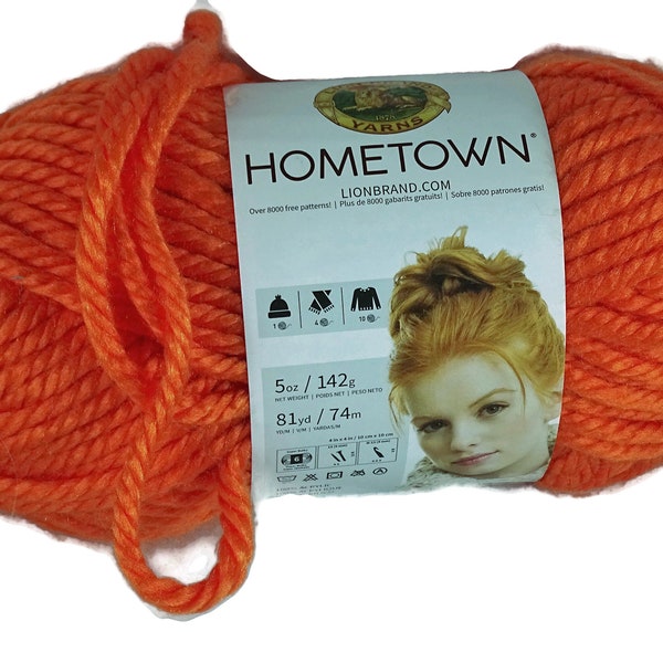 Bright Orange Yarn - Etsy