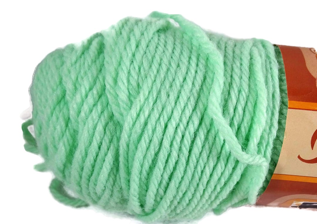 Vintage Caron Honey Spun Yarn Light Green Knitting Crochet Craft - Etsy