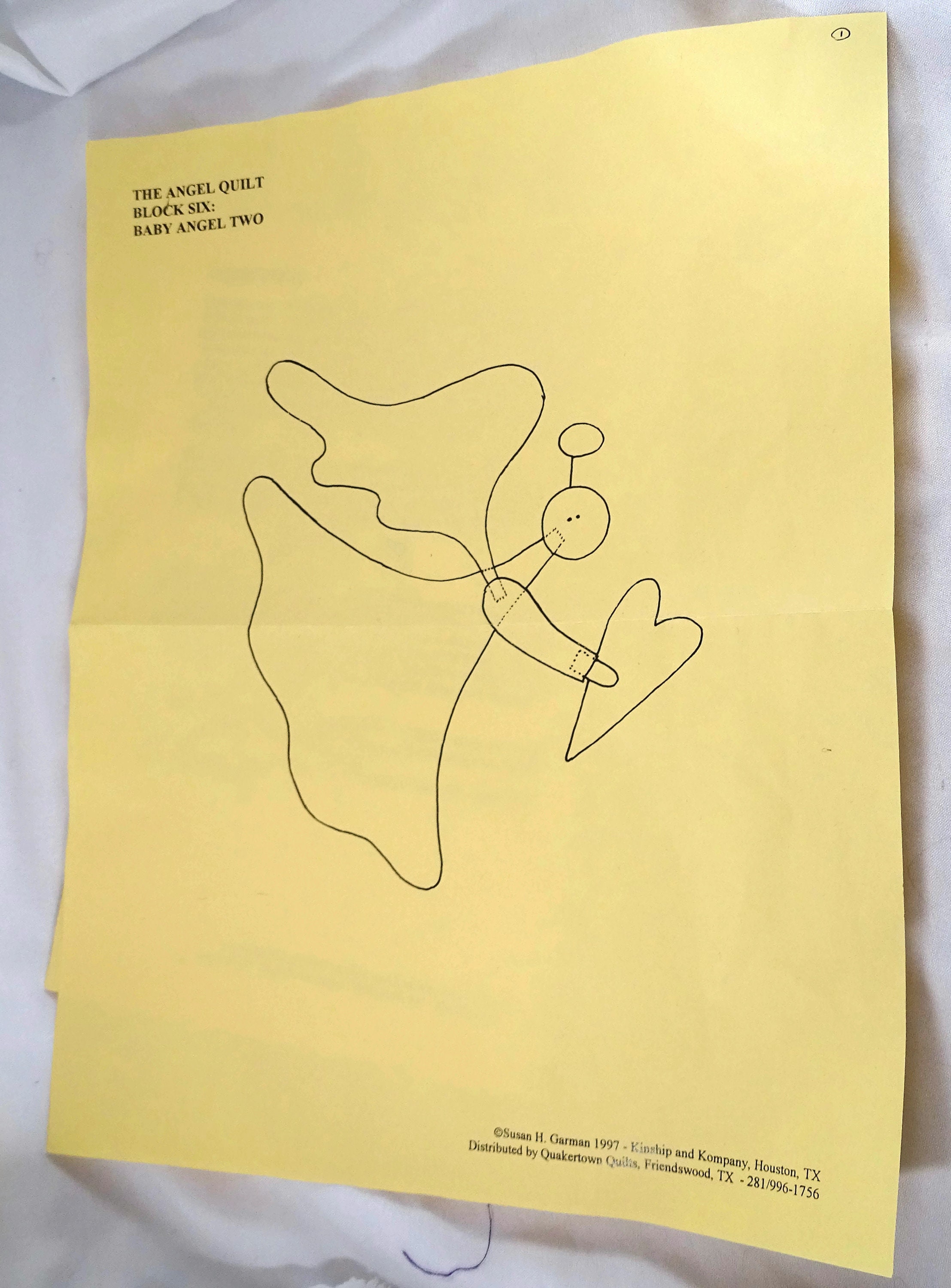 Susan Garman Angel Quilt by the Month Baby Angel Two Quilt Block 6 - Etsy