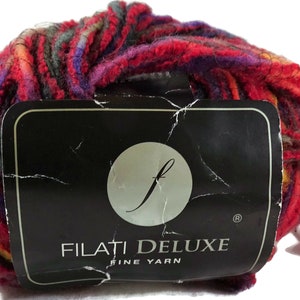 Filati Deluxe Fine Yarn Mary Variegated Mixed Fibers Knitting Crochet ...