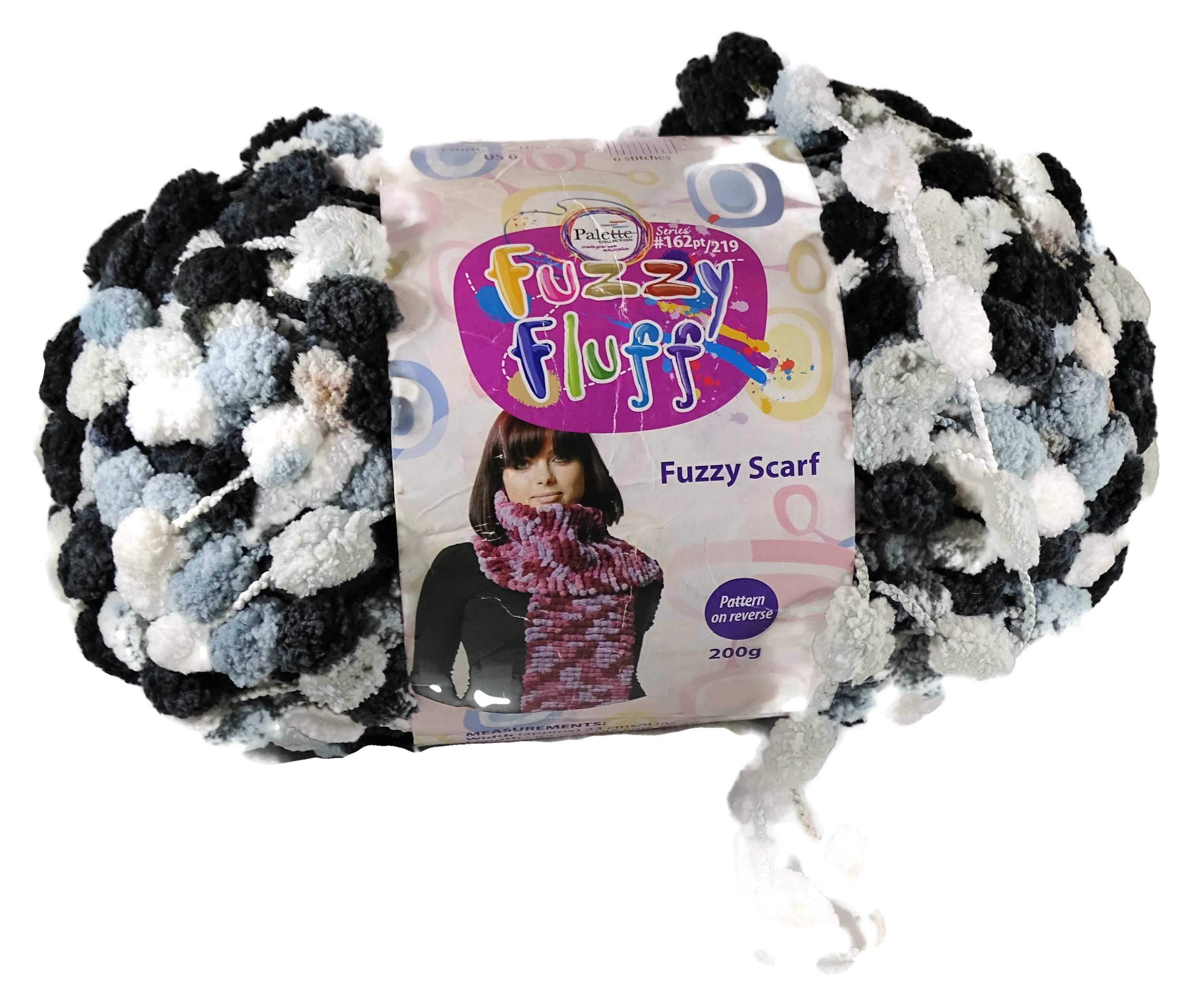 Palette Fuzzy Fluff Yarn Star Cluster Pom Pom Knitting Crochet Craft - Etsy