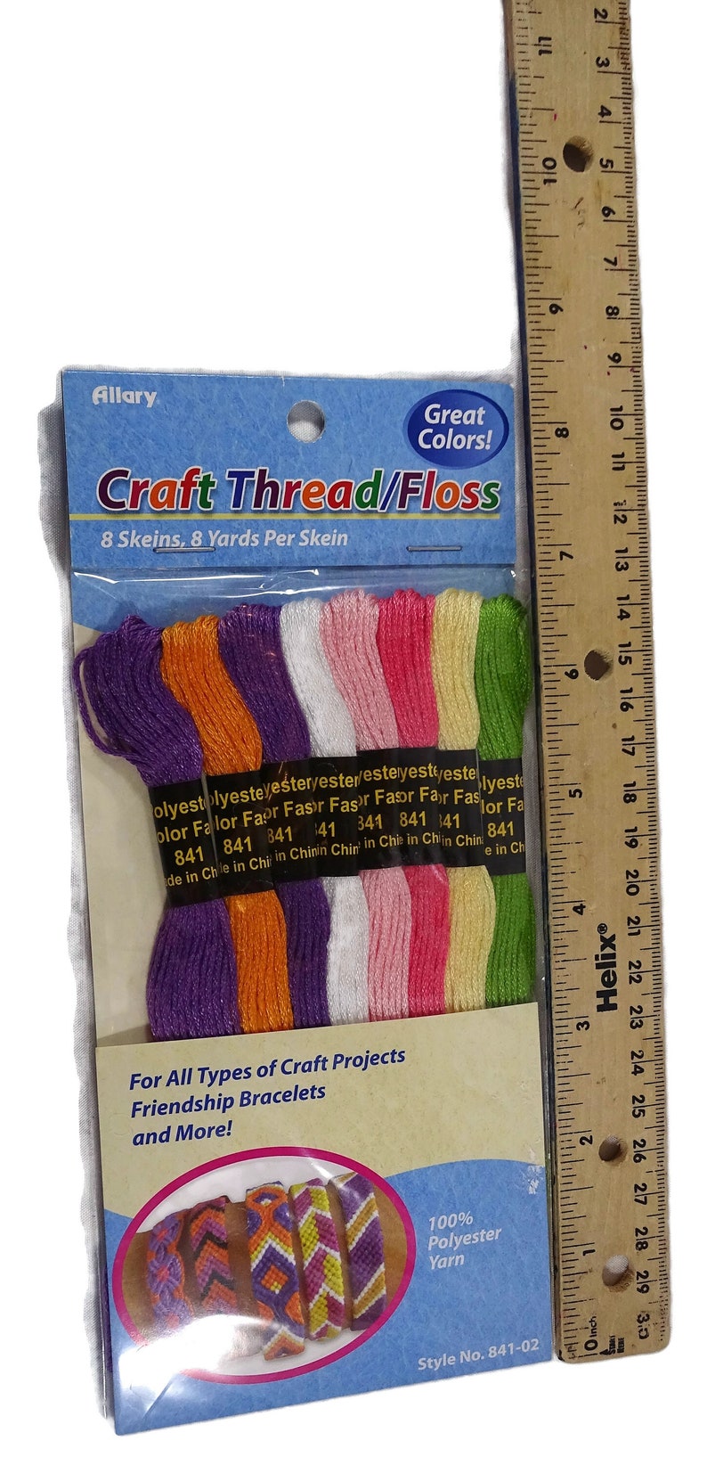 Multi Color Allary Craft Thread Floss 8 Skeins Embroidery Needlecraft ...