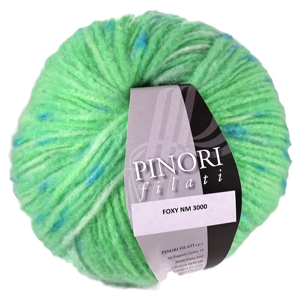 Pinori Filati Yarn Foxy NM 3000 Green Pink Knitting Crochet Craft - Etsy