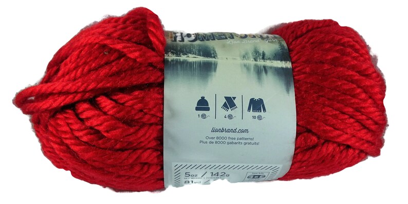 Cincinnati Red Lion Brand Hometown Yarn Knitting Crochet Craft - Etsy