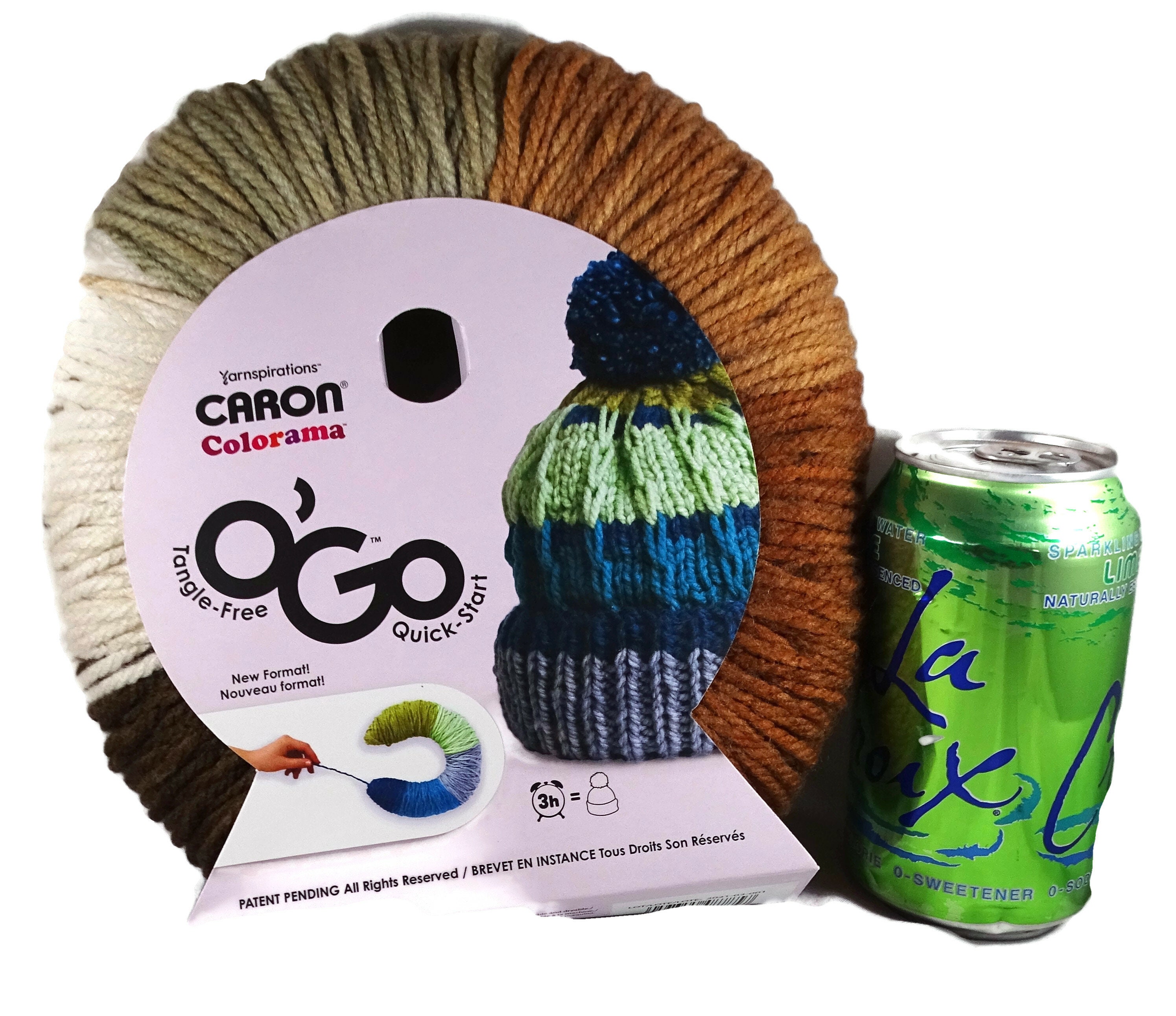 Caron Colorama O'go Yarn Tabby Variegated Knitting Crochet Craft - Etsy