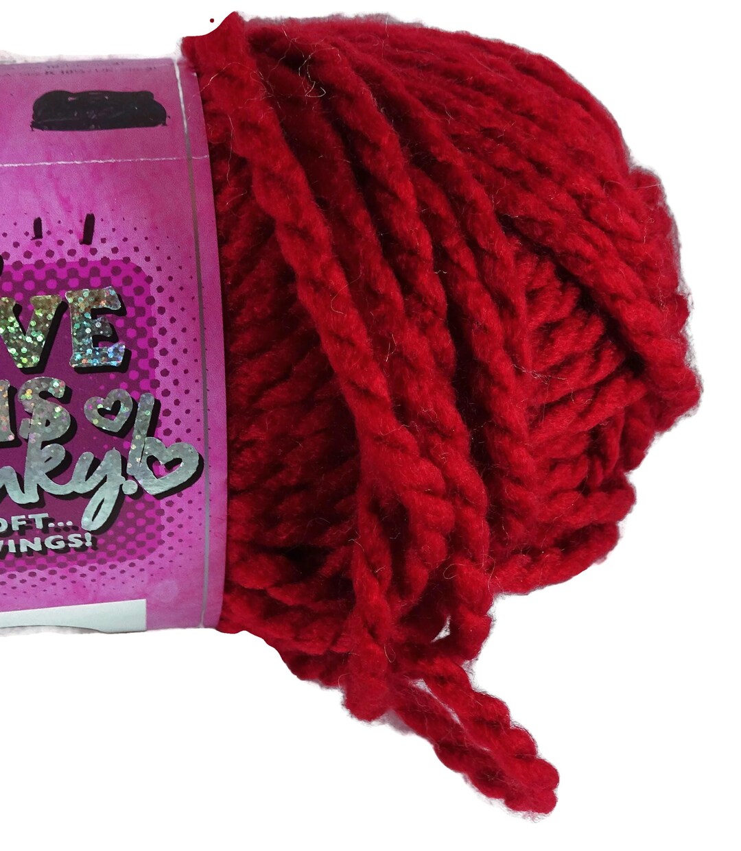 Red Velvet Yarn Bee I Love This Chunky Knitting Crochet Craft - Etsy
