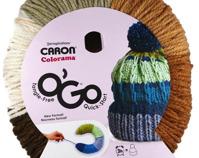 Caron Colorama O'go Yarn Tabby Variegated Knitting Crochet Craft - Etsy
