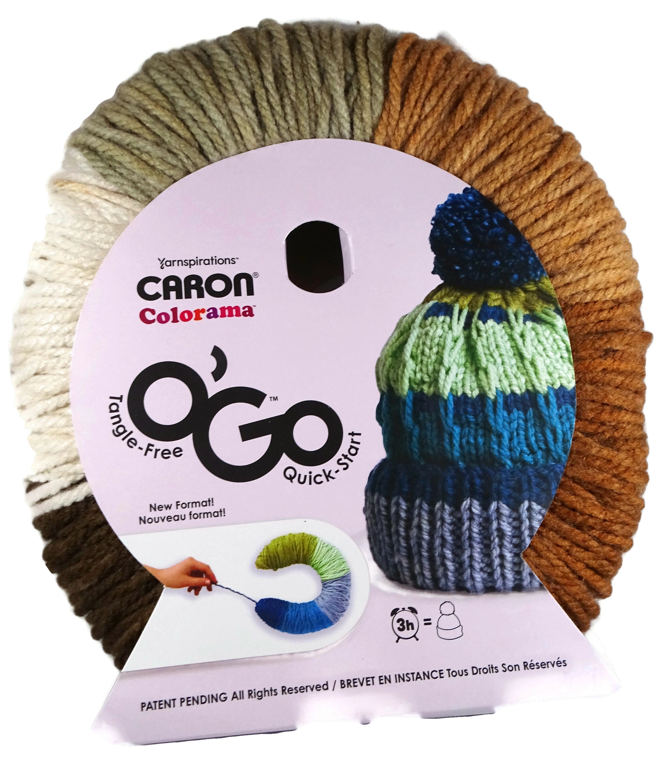 Caron Colorama O'go Yarn Tabby Variegated Knitting Crochet Craft - Etsy