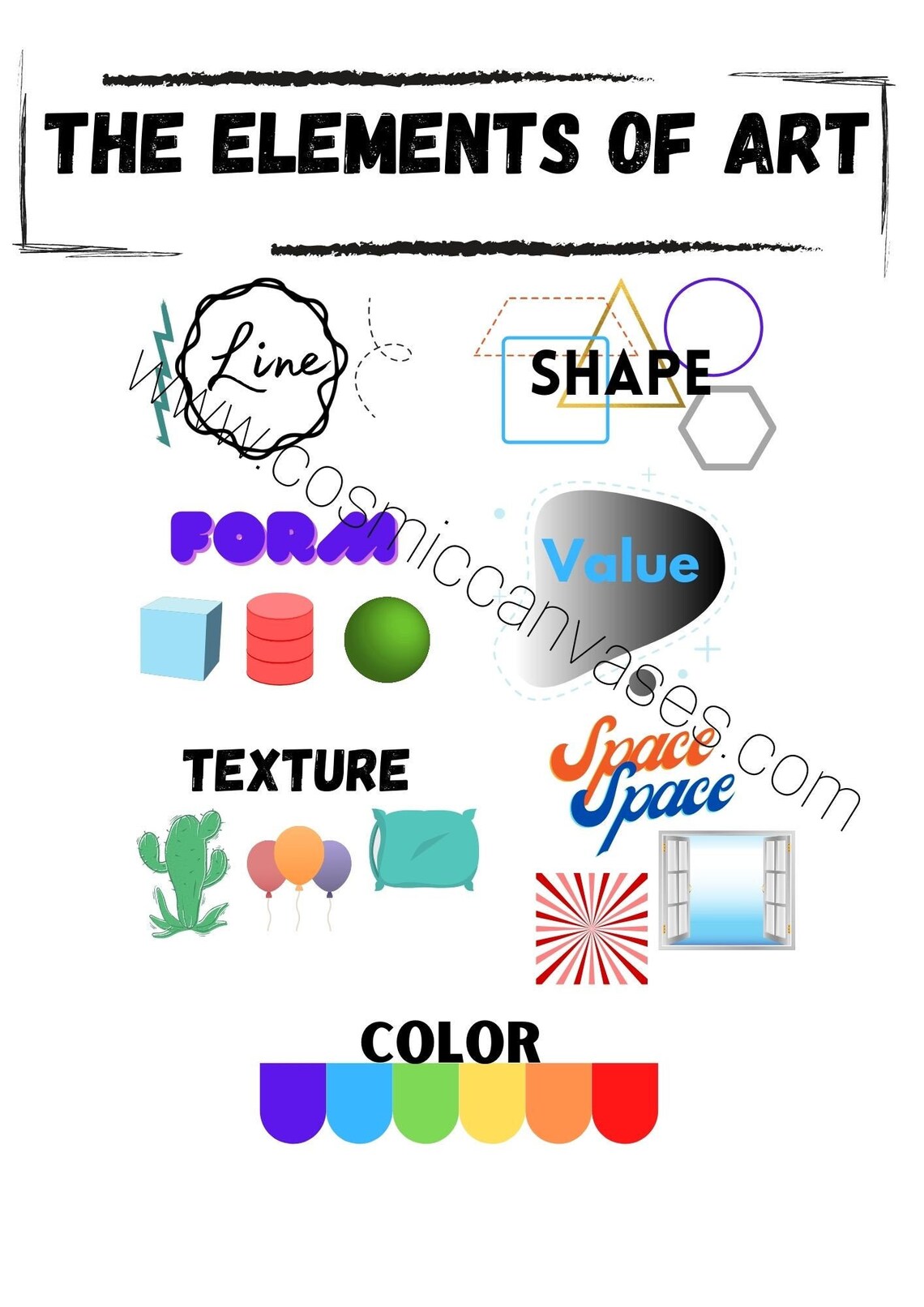 Downloadable Elements of Art Lesson Plan for Elementary and Middle ...
