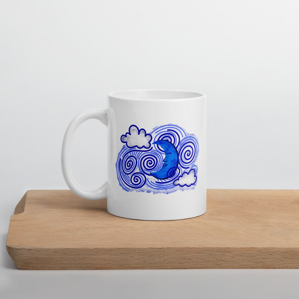 Windy Night Moon Coffee & Tea Mug for Back to School - Etsy