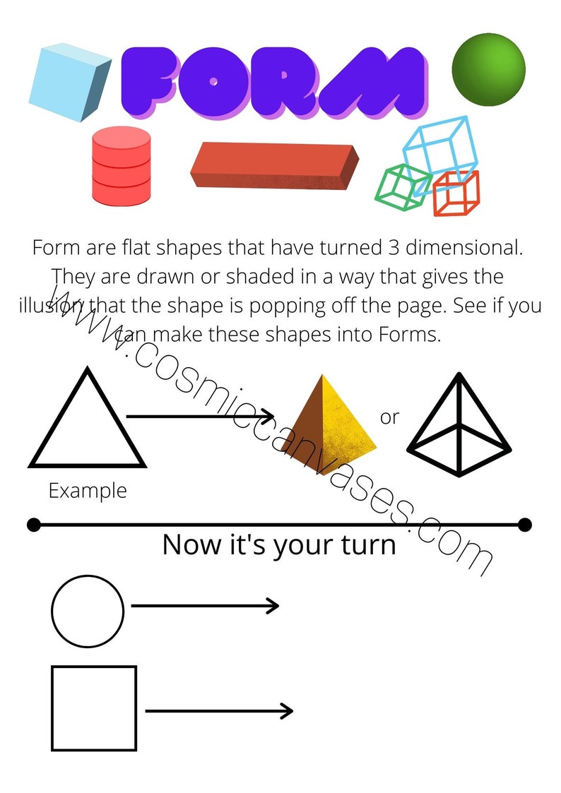 Downloadable Elements of Art Lesson Plan for Elementary and Middle ...