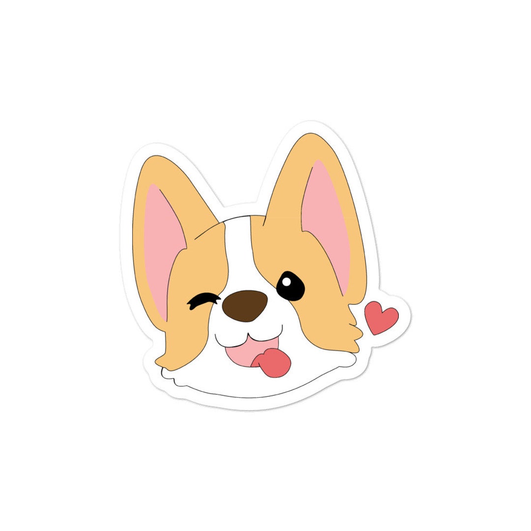 Corgi Love Sticker and Decal for Puppy Dog Lovers Great for Tumblers ...