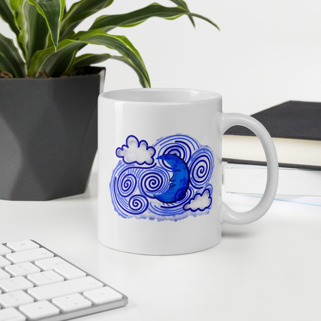 Windy Night Moon Coffee & Tea Mug for Back to School, Teachers ...