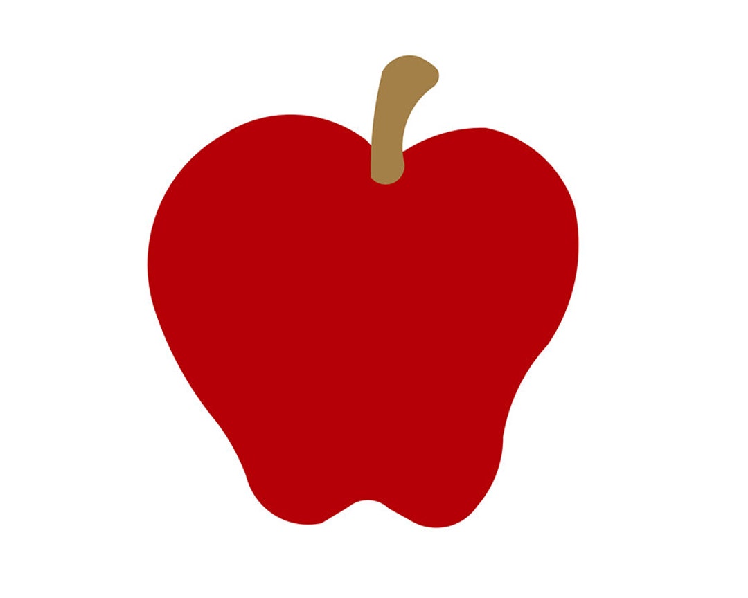 Apple SVG Apple Clipart Apple Vector Apple Circut Apple DXF Apple ...