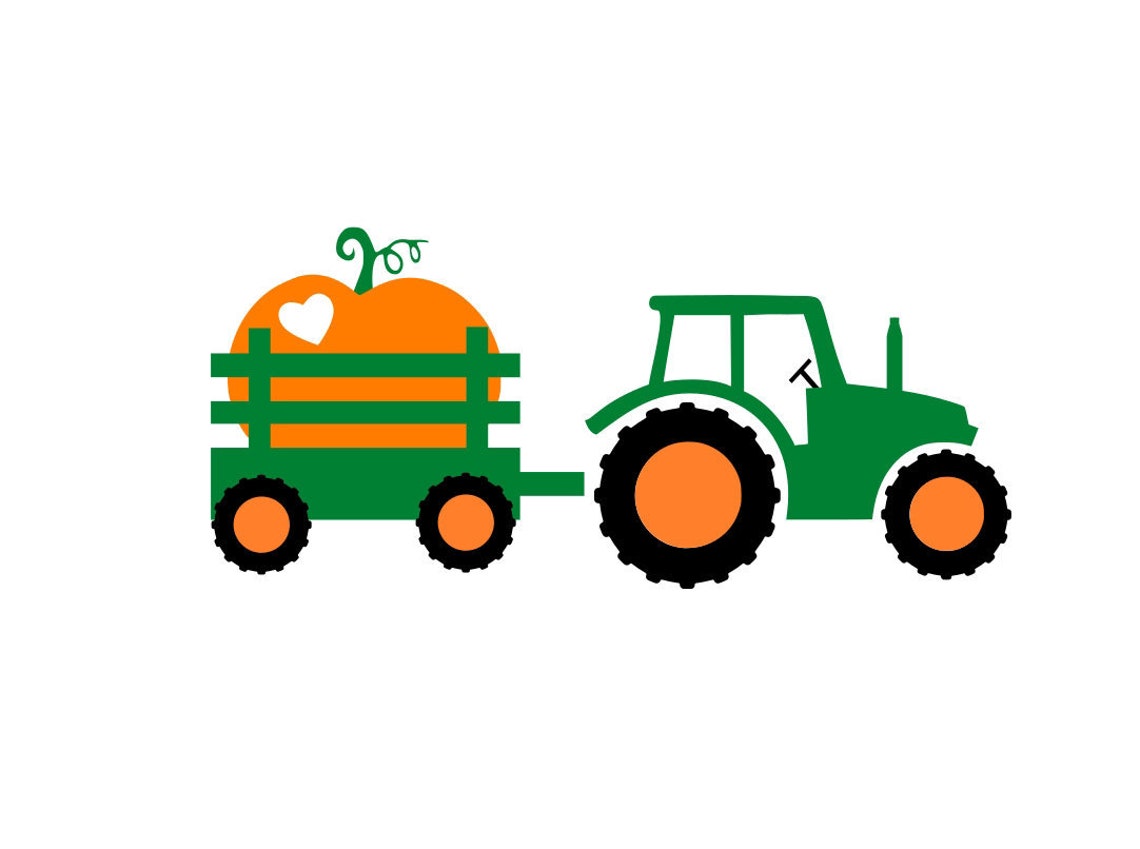 Fall Tractor SVG Pumpkin SVG Pumpkin Tractor SVG Cutting File - Etsy
