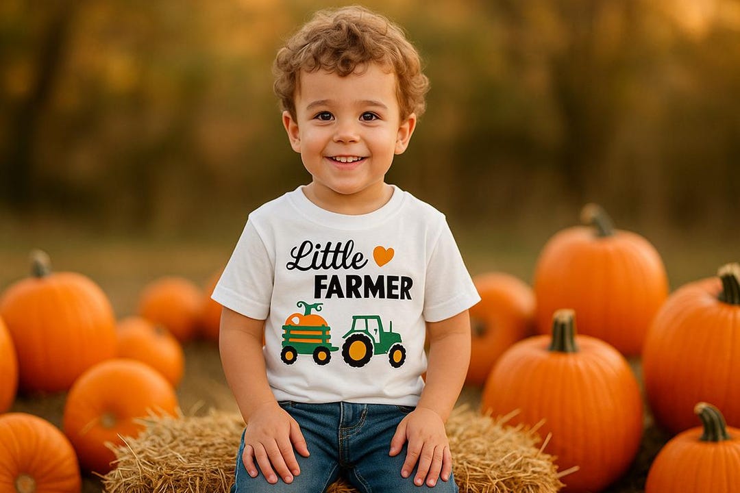 Little Farmer SVG Farm Boy Cuttinf File for Sillhuette Cricut TSHIRT - Etsy