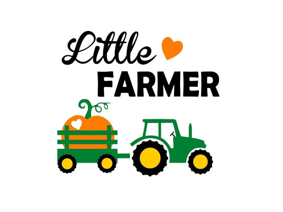 Little Farmer SVG Farm Boy Cuttinf File for Sillhuette Cricut - Etsy