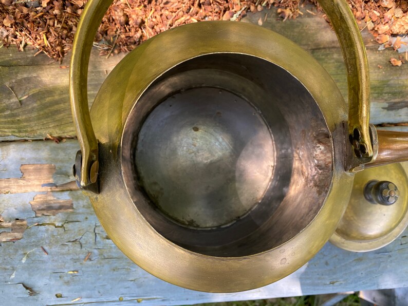 Vintage Copper Tea Kettle Oversized Teapot With Metal Handle - Etsy