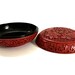 Vintage Chinese Cinnabar Lacquer Circular Container With Domed Lid ...