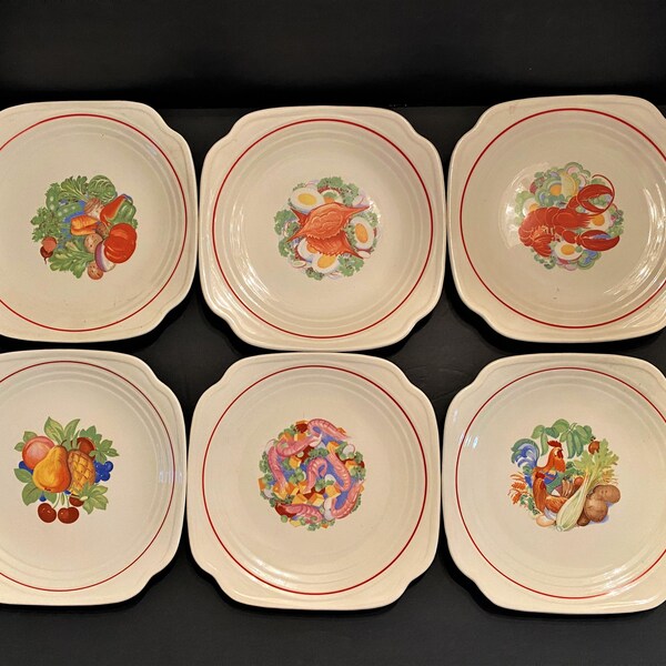 Vintage Square Plate - Etsy