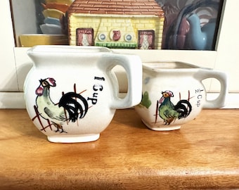 Vintage Apple Ceramic Hanging Measuring Cups - Etsy