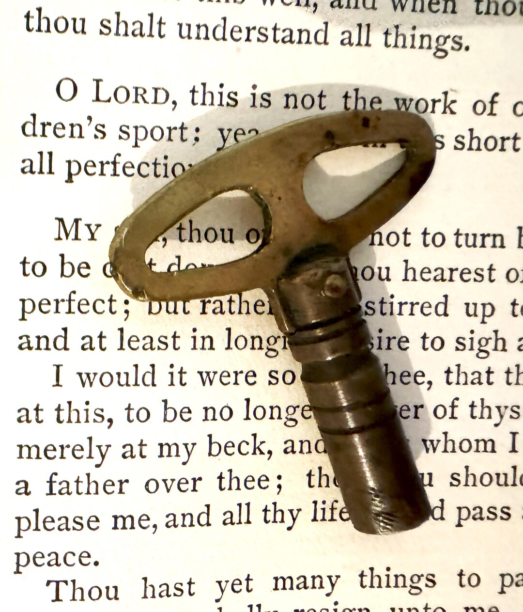 Antique Clock Key Brass Mantel Clock Winding Key - Etsy