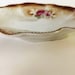 Antique Porcelain Dish German Leaf Shape Shallow Bowl Cream With Brown ...