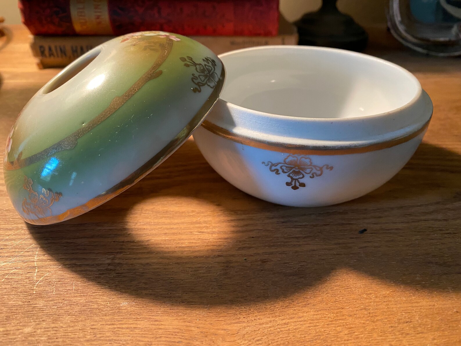 Antique Porcelain Hair Receiver Beautiful White Porcelain With - Etsy