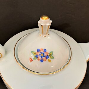 Vintage Thomas Bavaria Teapot Circa 1930 Porcelain Teapot White With ...