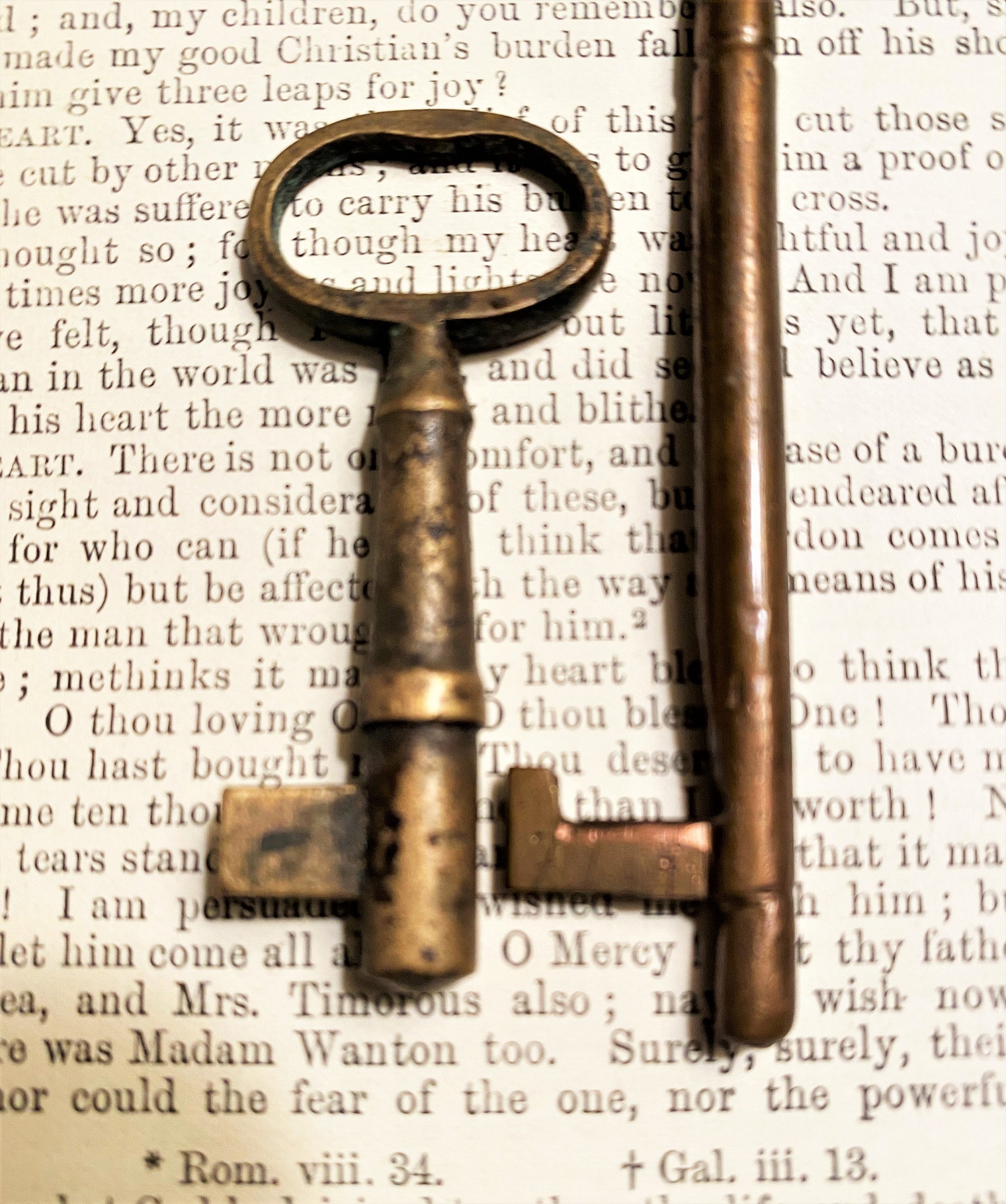 Antique Brass Lever Lock Skeleton Keys Pair Skeleton Keys | Etsy