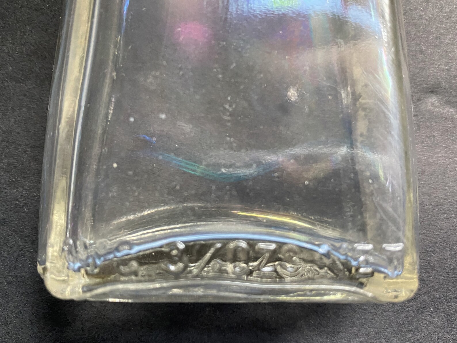 Antique Triangle Shape Bottle 3 1/2 Oz Clear Glass Bottle | Etsy