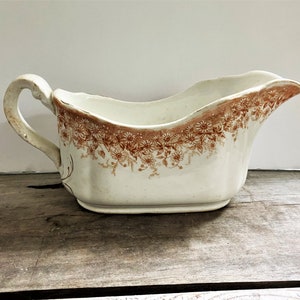 Antique Gravy Boat T&R Boote Royal Semi Porcelain Waterloo Potteries ...