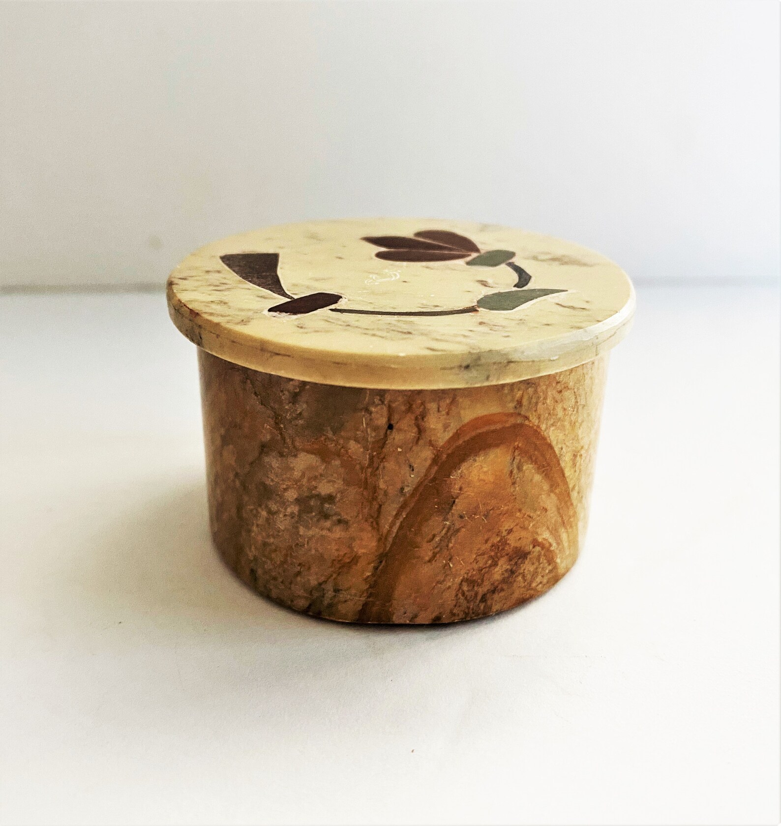 Vintage Round Marble Trinket Box Small Gift Unisex Ring Box - Etsy