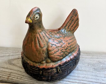 Antique Hen on Nest - Etsy