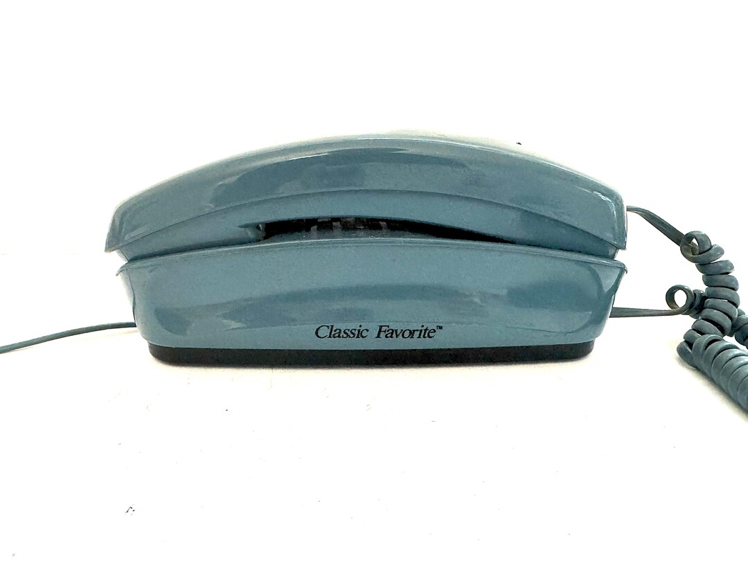 Vintage Classic Favorite™ Blue Push Button Telephone Trimline™ Phone - Etsy