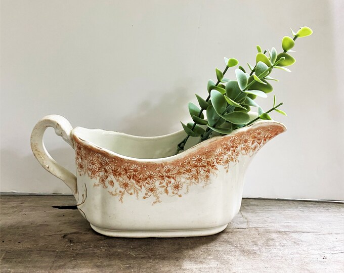 Antique Gravy Boat T&R Boote Royal Semi Porcelain Waterloo Potteries ...