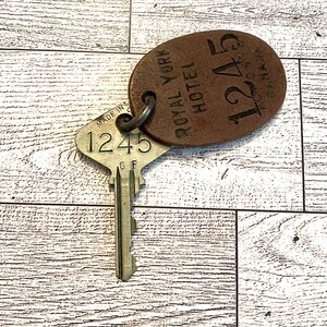 Vintage Hotel Key With Leather Fob Royal York Hotel Toronto Canada Old ...